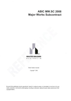 ABIC MW 2018 Contract Forms (PDF Format) - Master Builders WA