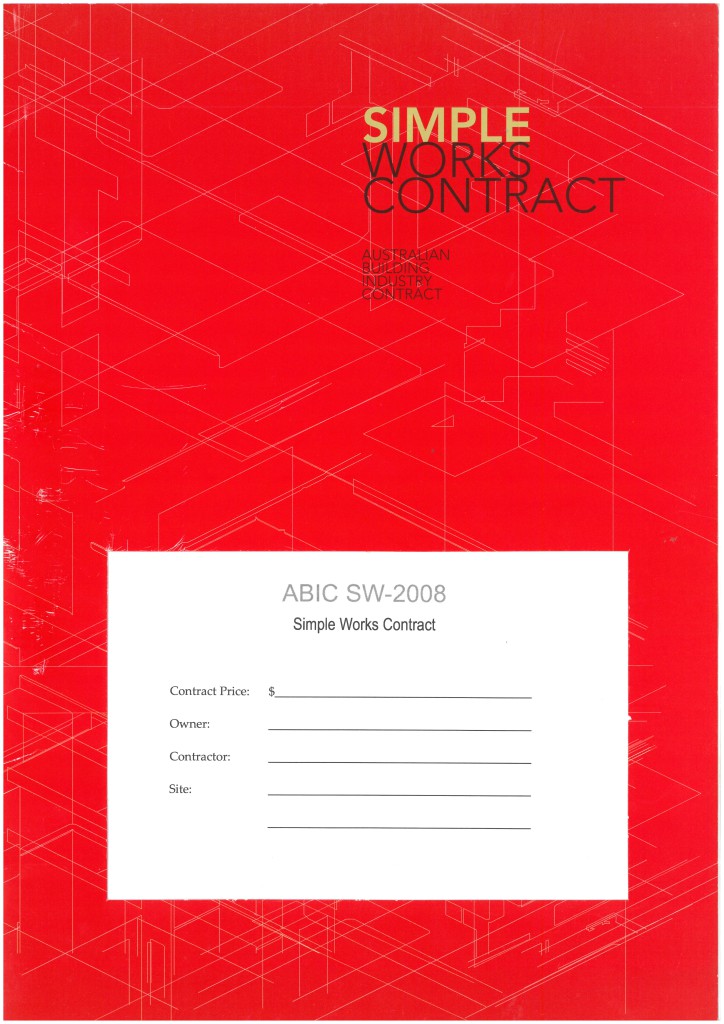 ABIC SW 2018 Contract Forms (PDF Format) - Master Builders WA