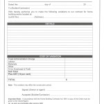 Variation Order Form Pad - Master Builders WA