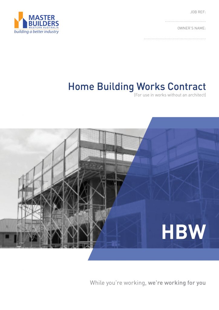 HBW for Housing (Minimum purchase: 2 = 1 set) - Master Builders WA